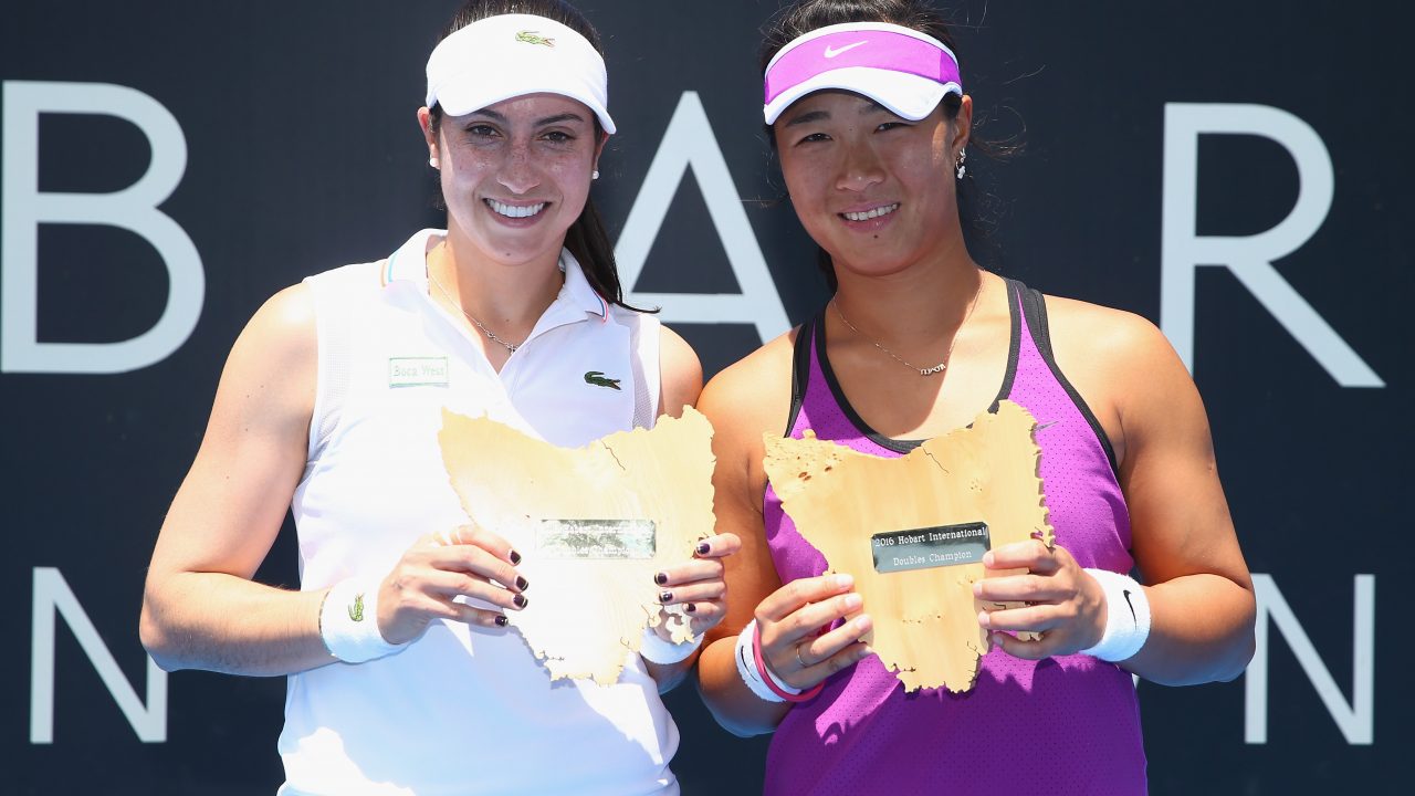 Christina McHale and Xinyun Han win 2016 doubles title | Hobart ...